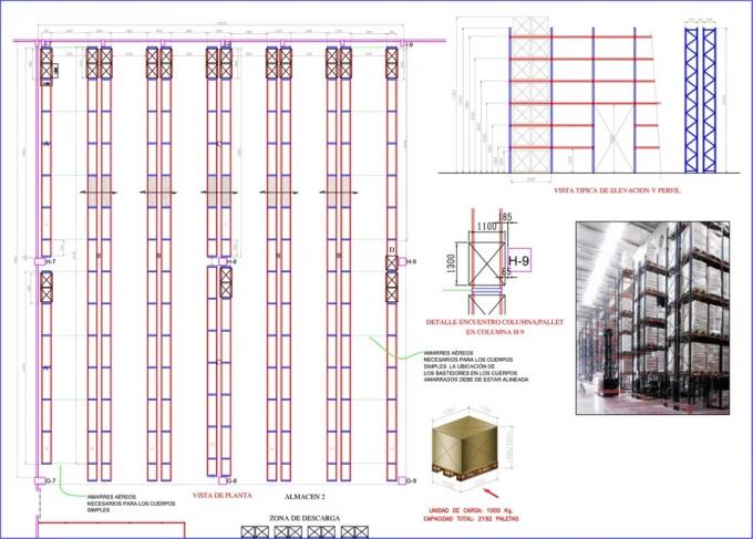 High Bay Very Narrow Aisle Pallet Racking VNA Pallet Racking
