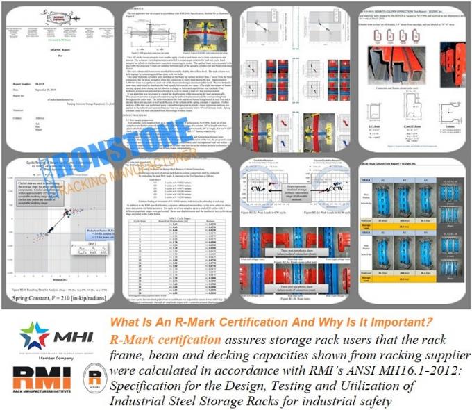 RMI/AS4084 Certified Heavy Duty Pallet Rack System For Industrial ...